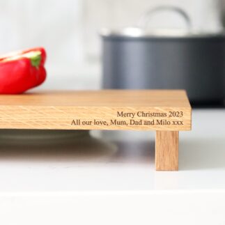 Raised chopping board store